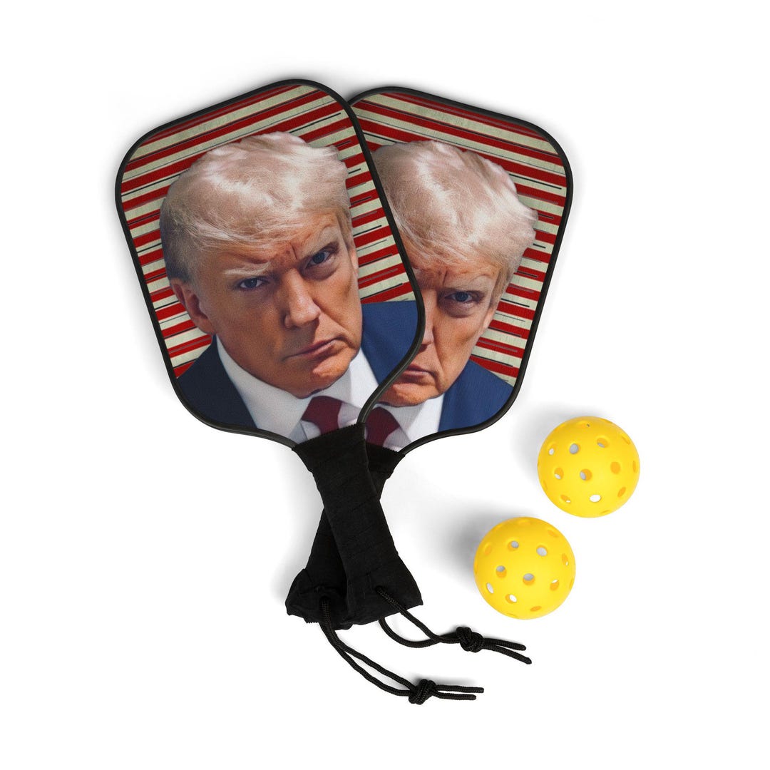 Trump Mugshot | Pickleball Paddle Set - Etsy