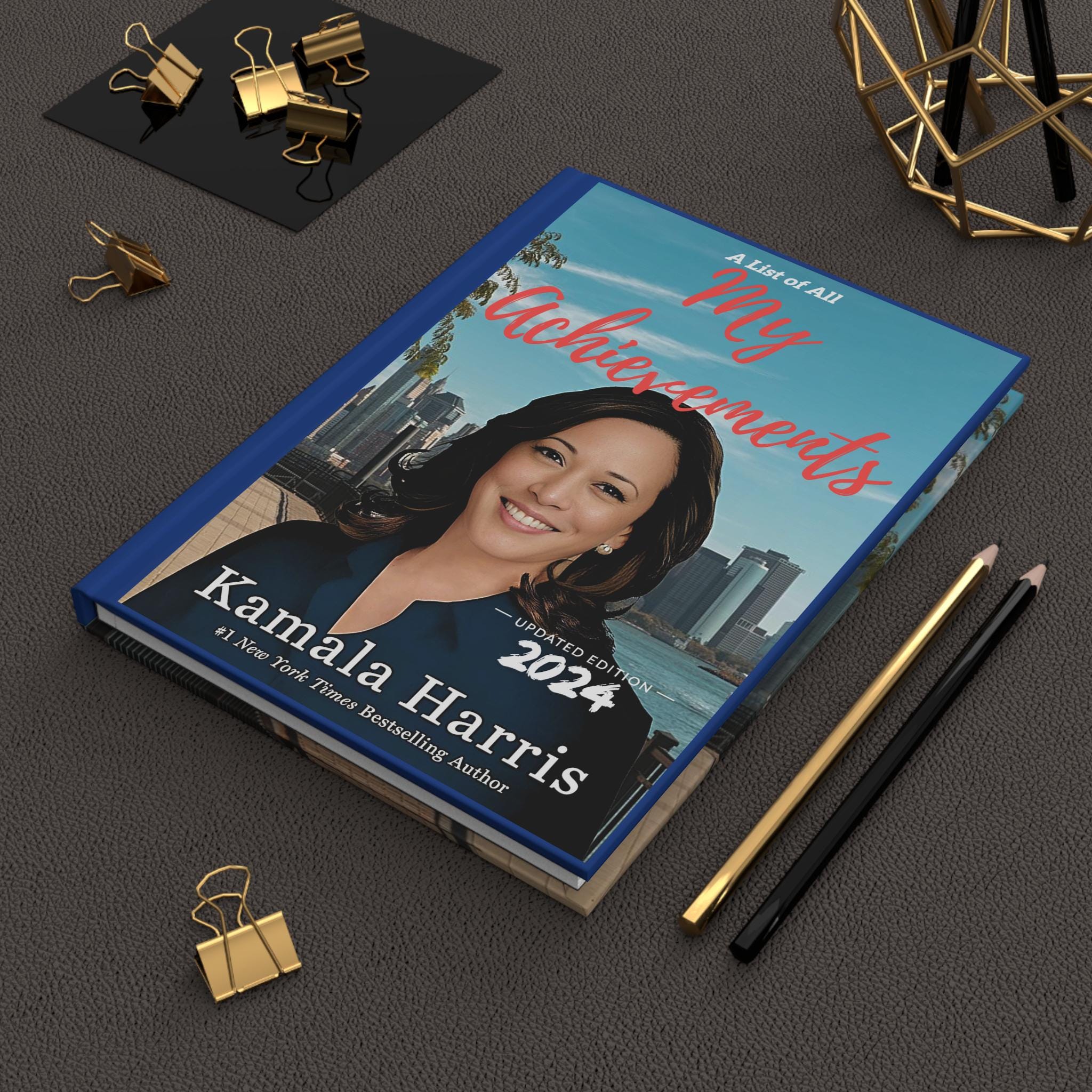 Kamala Harris Achievements - Hard Cover Not-a-book Journal - Etsy