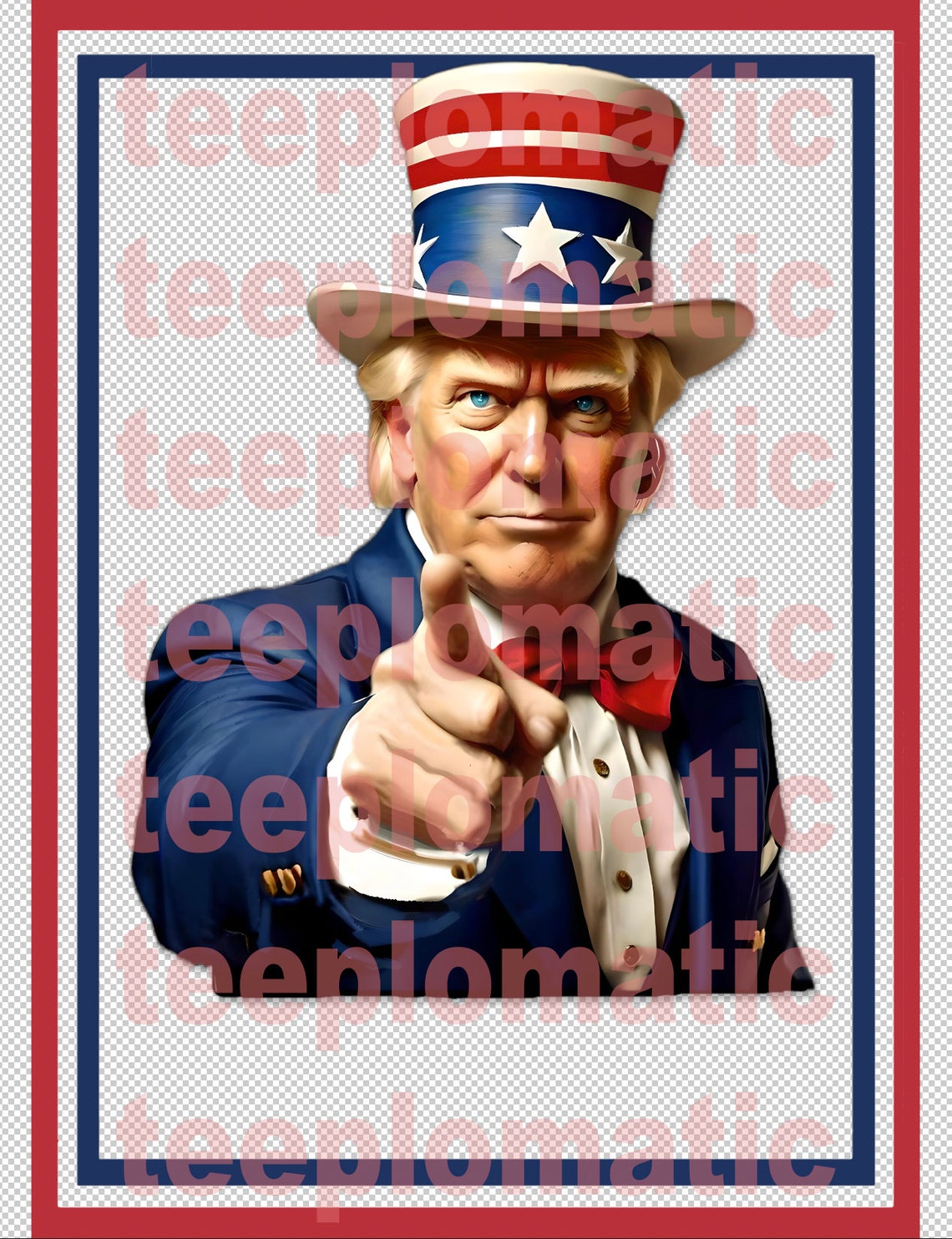 Trump Uncle Sam - Digital PNG Download - Etsy