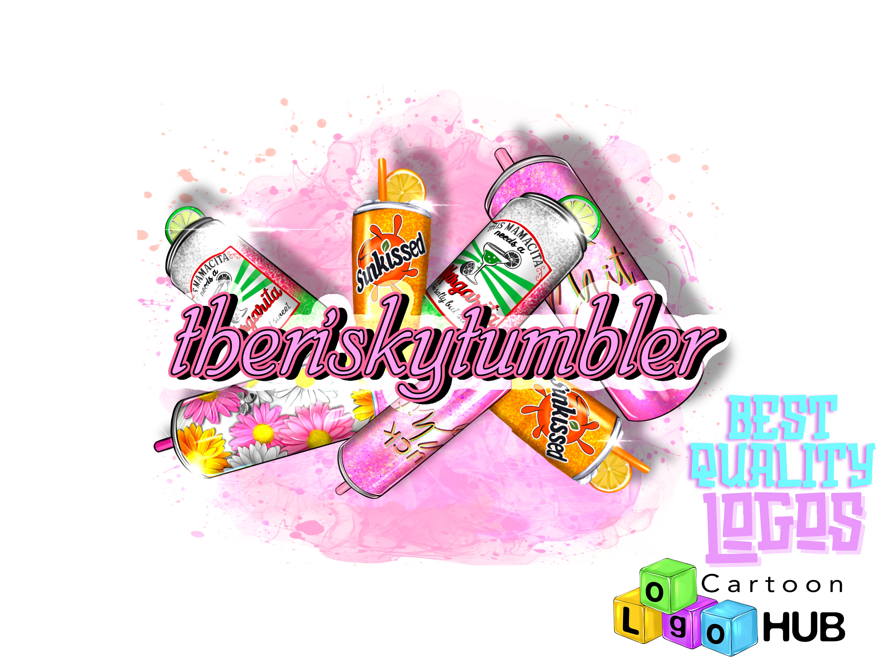 Crafty Girl Logos, Custom Cartoon Logos for Crafters, Cartoon Logo ...