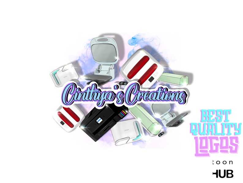 Crafty Girl Logos, Custom Cartoon Logos for Crafters, Cartoon Logo ...