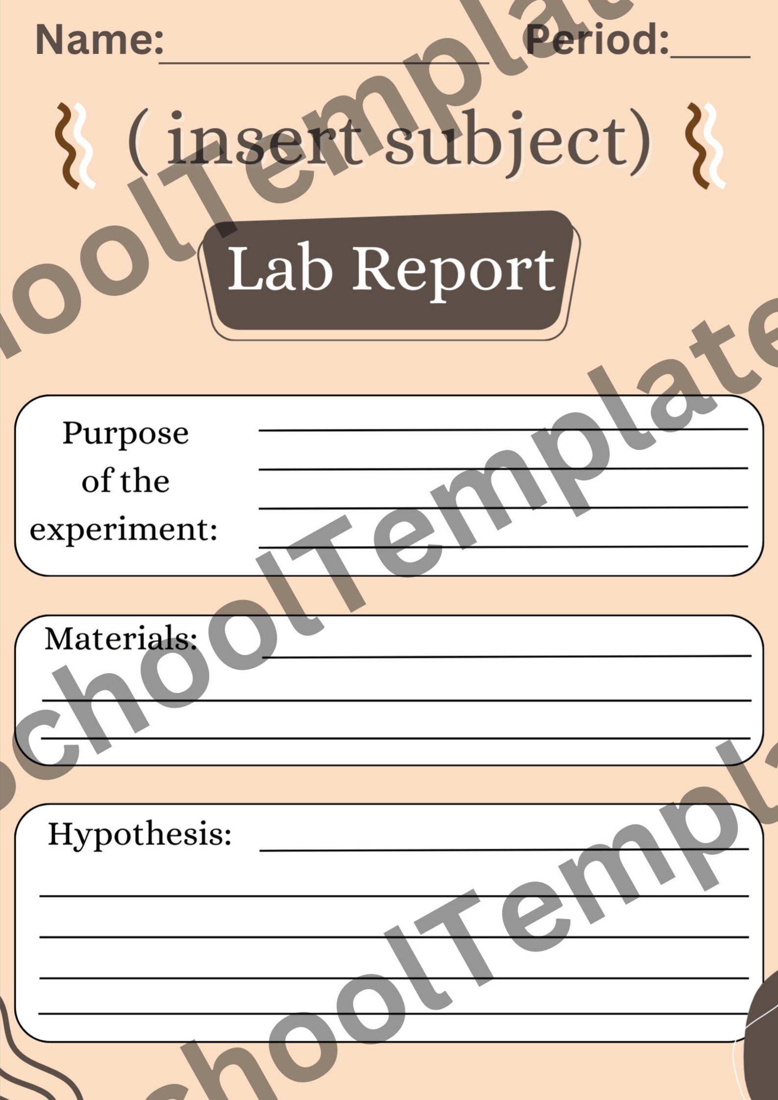 Digital A4 Format Lab Report - Helpful Analysis Guide - Printable ...