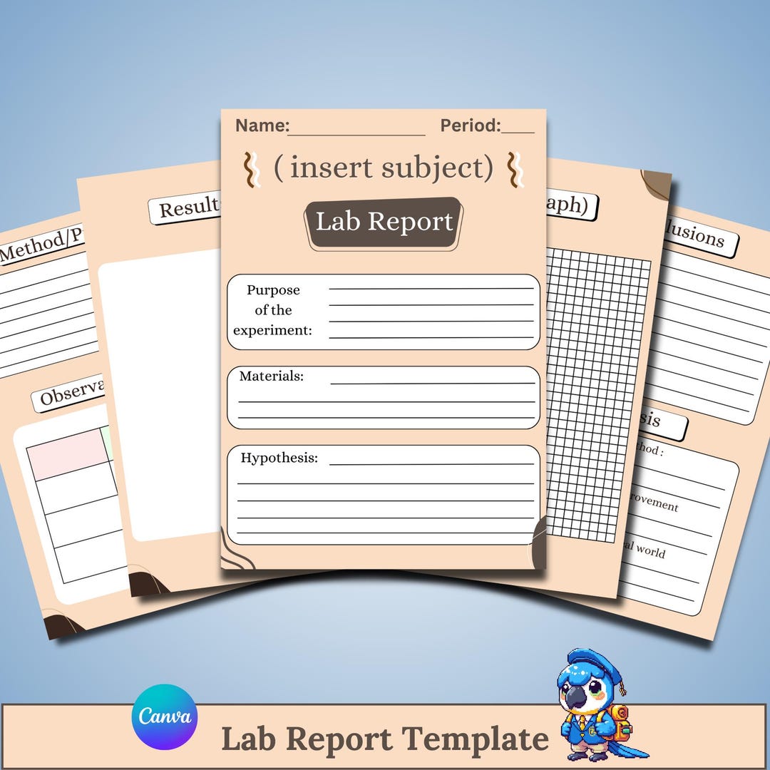 Digital A4 Format Lab Report - Helpful Analysis Guide - Printable ...