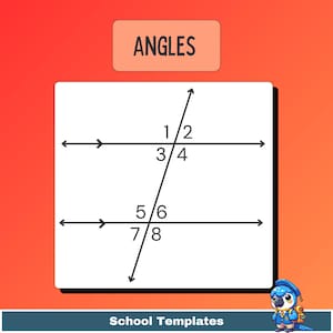 Angles and Circle Digital Reference Sheet - A4 Geometry Printable Cheat ...