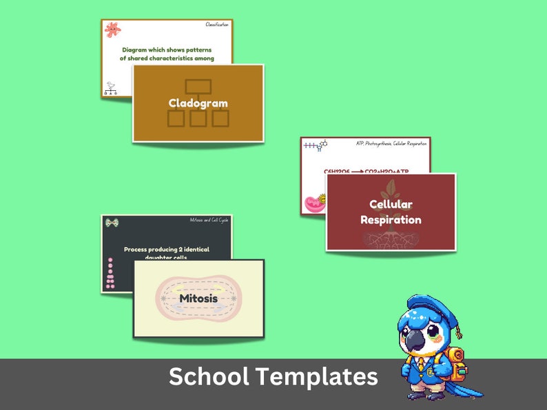 Digital Biology Flashcards Printable Multiple Topics Science Index ...