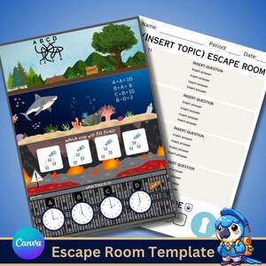Digital Escape Room Worksheet A4 Printable Interactive Assignment ...