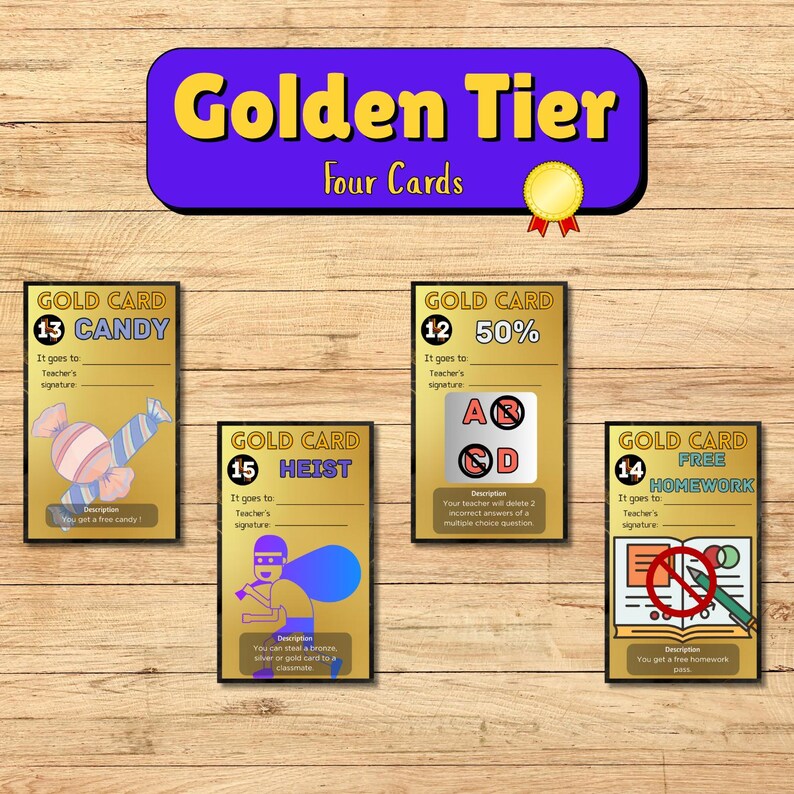 Printable Classroom Reward Cards: Editable Game Flashcards (canva ...