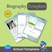 Digital Aesthetic Biography Template A4 Printable Personality ...