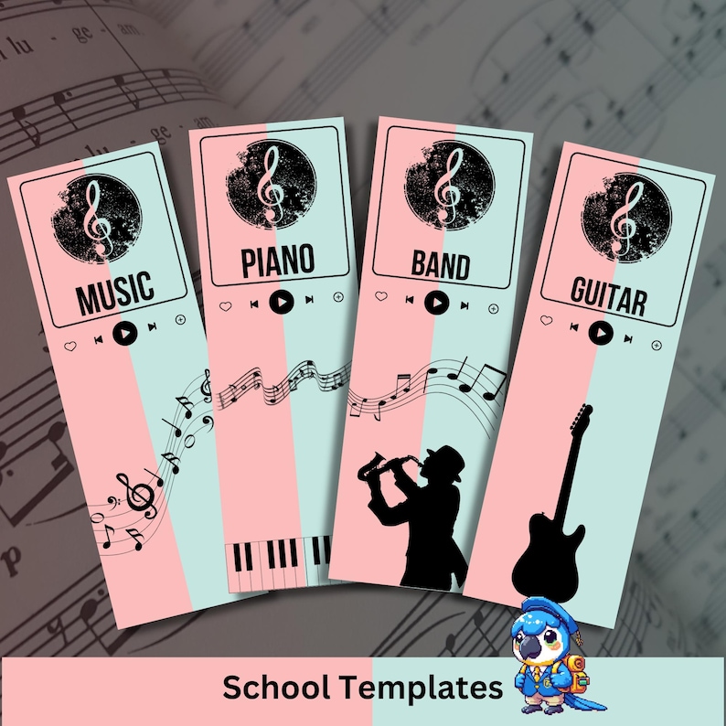 Printable School Bookmarks: Customizable Subject Page Markers (digital ...