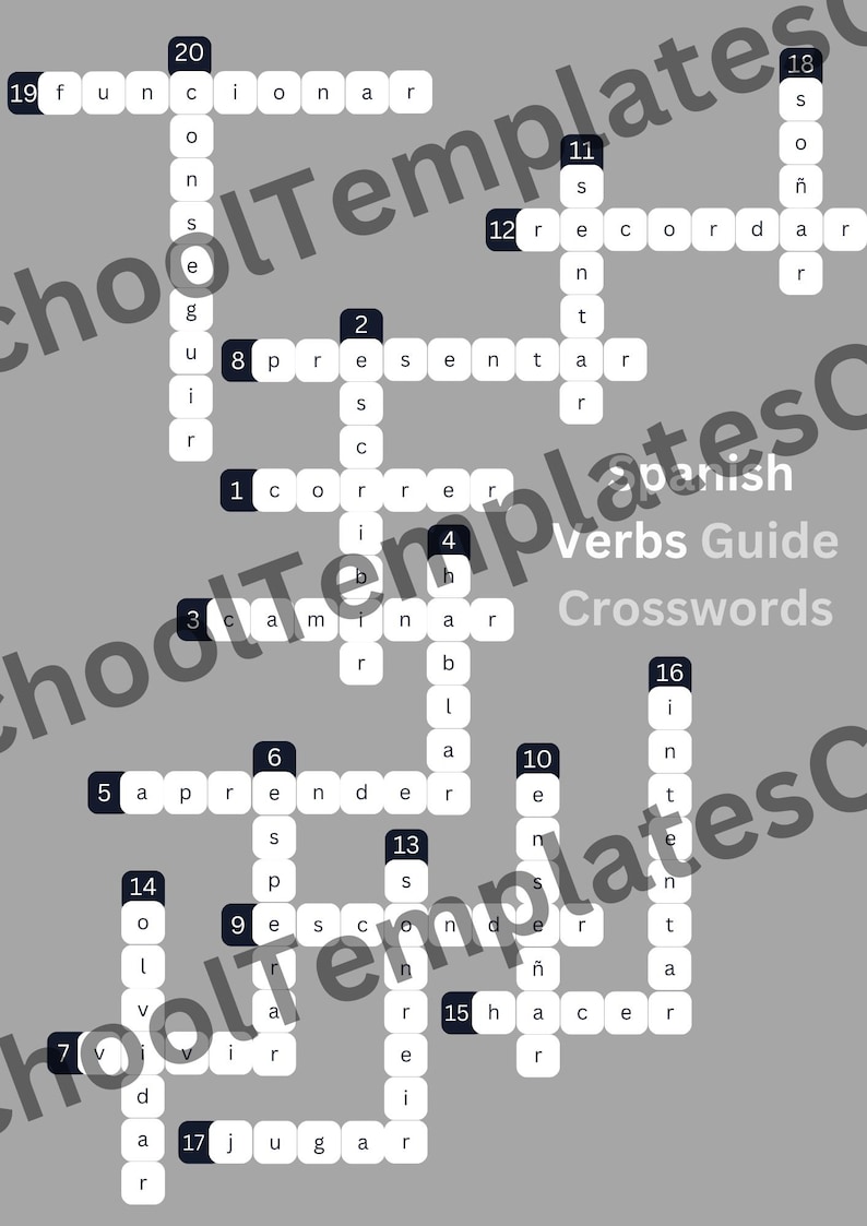 Digital Level 2 Spanish Bundle - Verbs and Adjectives A4 Printable ...