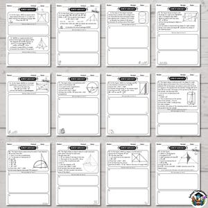 Digital Geometry Bundle - A4 Printable Educational Geometry Notes ...