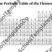 Digital Educational Periodic Table Printable Helpful Chemistry Chart A4 ...