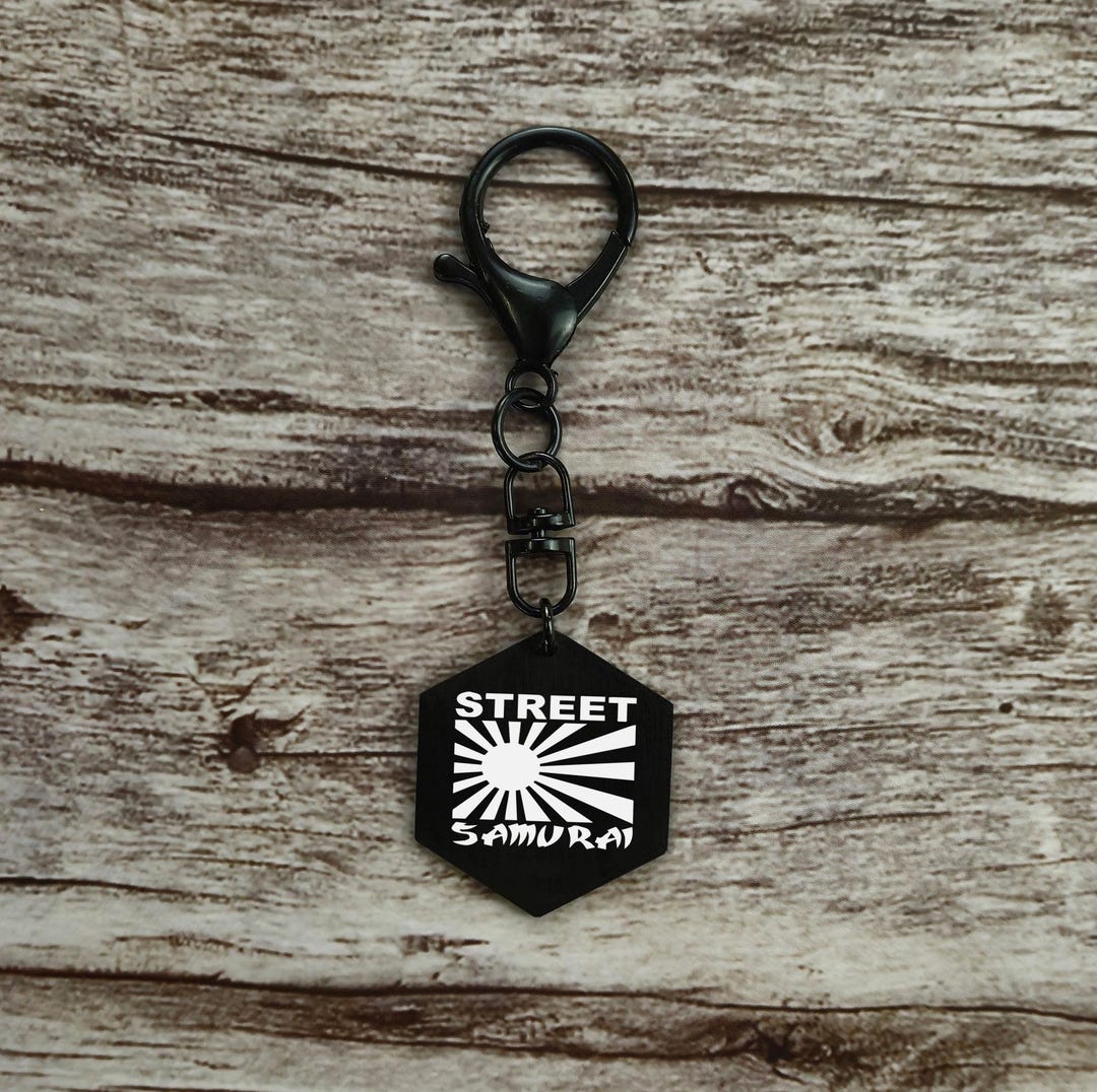 Street Samurai Japanese JDM Cars Rising Sun Keychain Personalized Gift ...