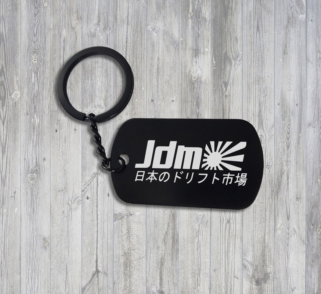 JDM Kanji Rising Sun Drift Japanese Domestic Market Keychain Keyring ...