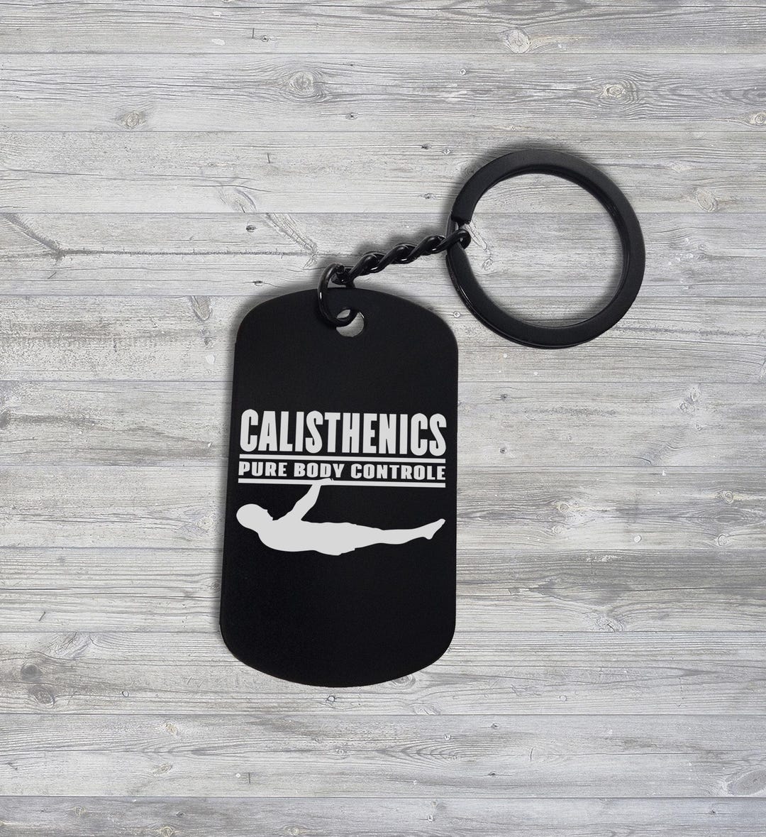 Calisthenics Street Workout Pure Body Controle Keychain Keyring Tag ...