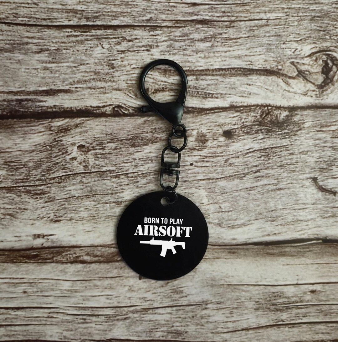 Born to Play Airsoft Keychain Japanese Life Style Keyholder ...