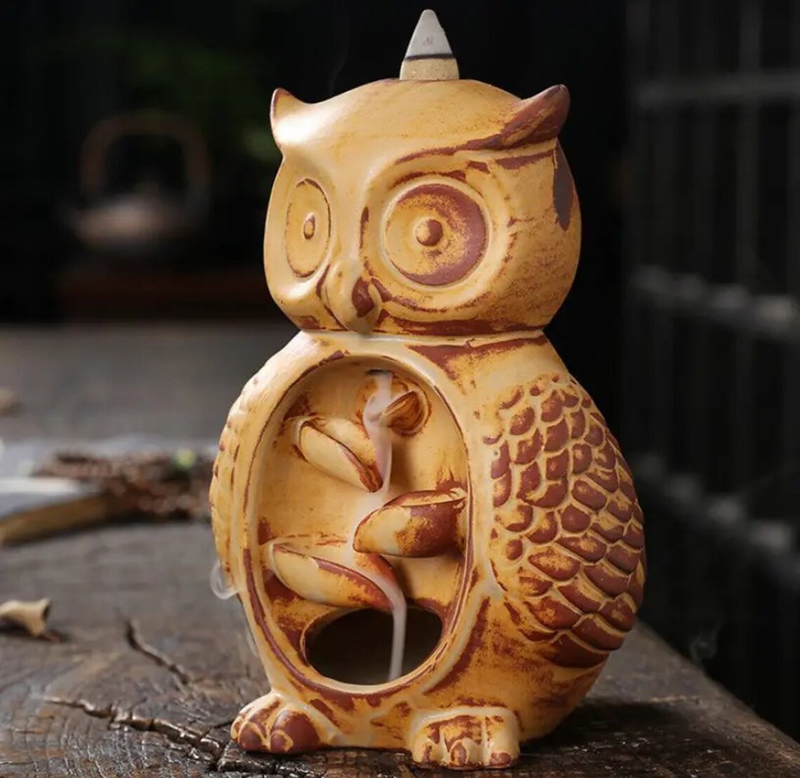 Stand Liquid Smoke Owl Yellow - Etsy