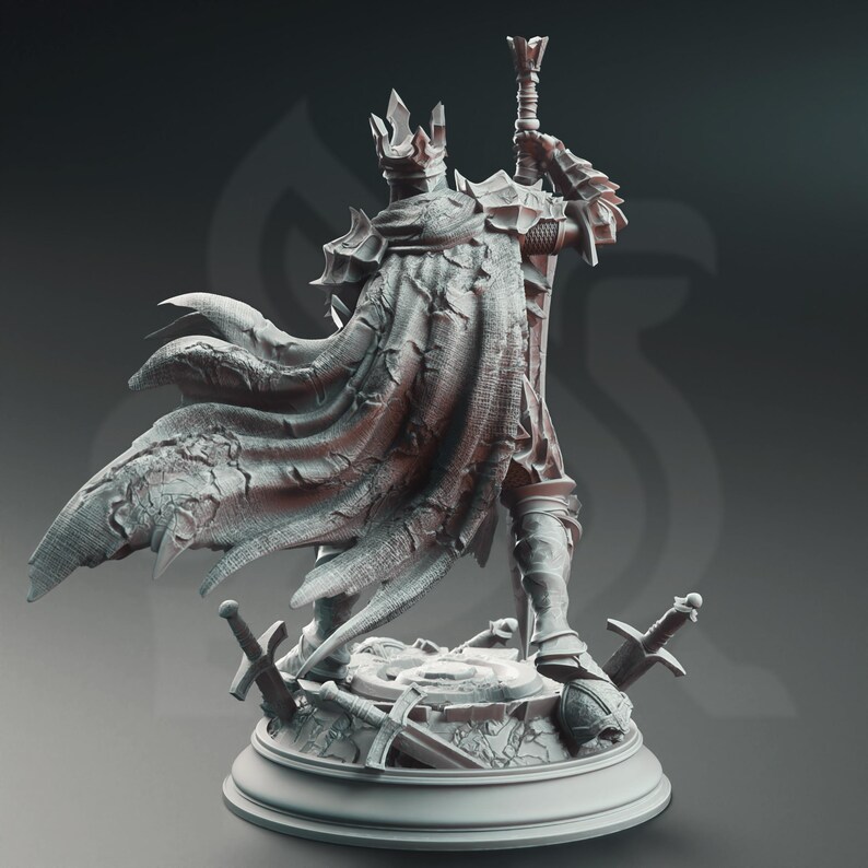 Void Knight – 3D Printed Commander Knight Miniature | 32mm & 75mm Resin ...