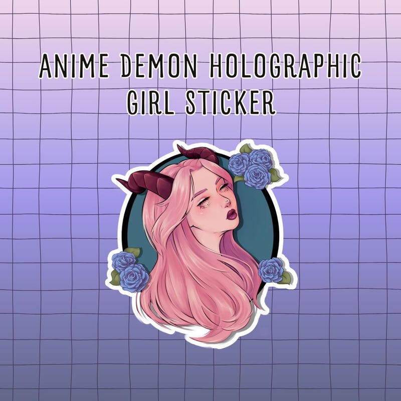 Anime Girl Card - Etsy