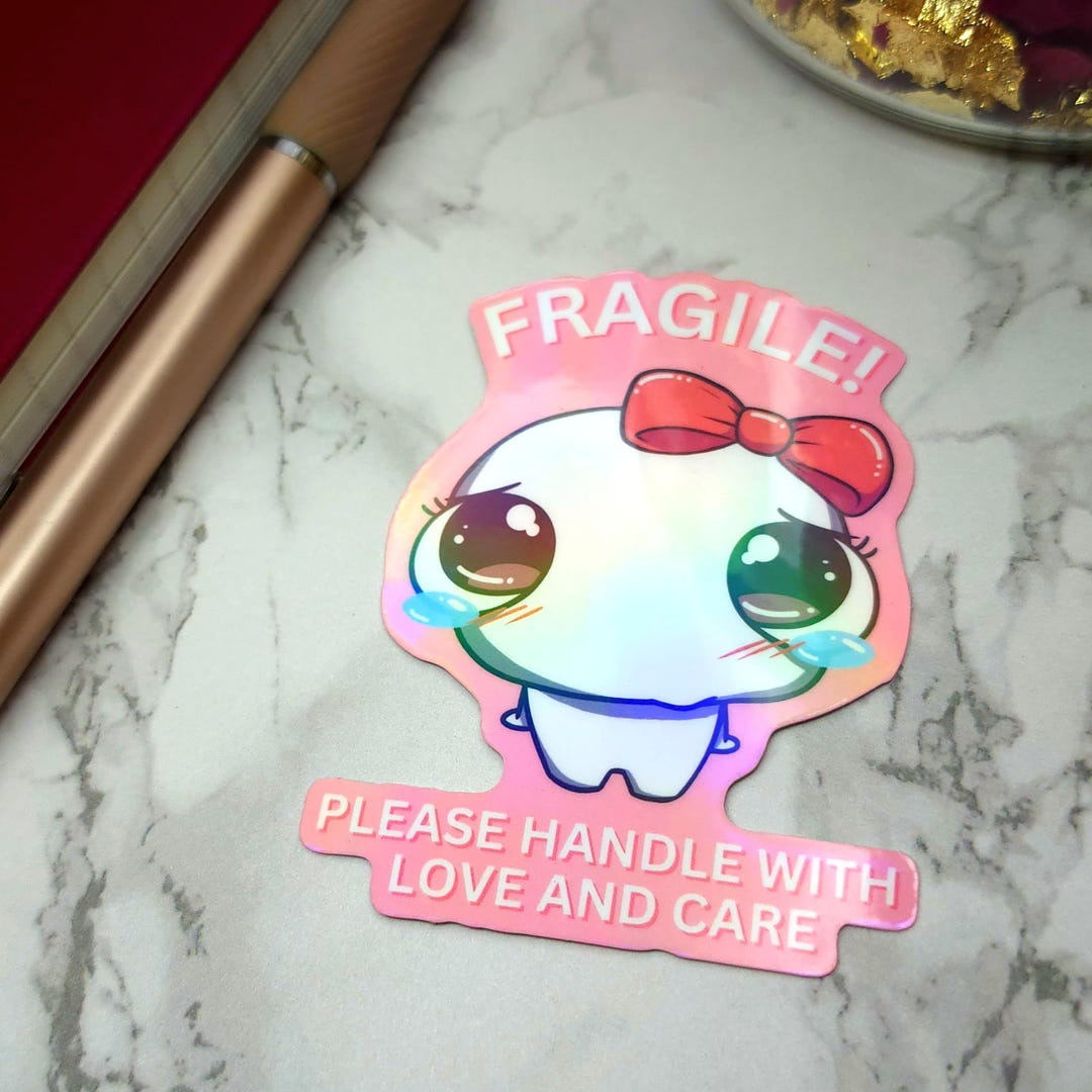 Fragile Handle With Love and Care Sticker | Handle With Care ...
