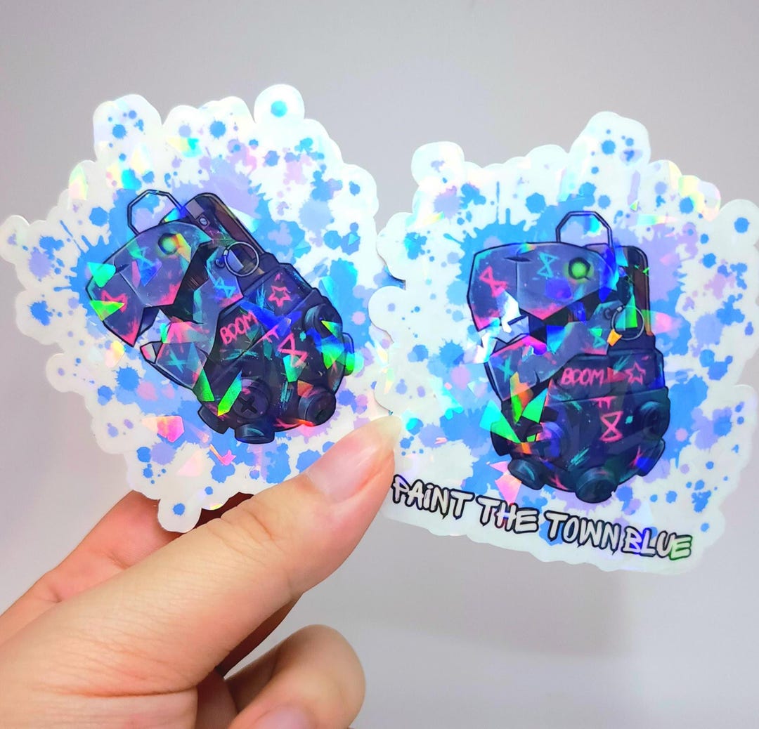 Arcane Jinx Sticker | Chomper Bomb Sticker | "paint the Town Blue ...