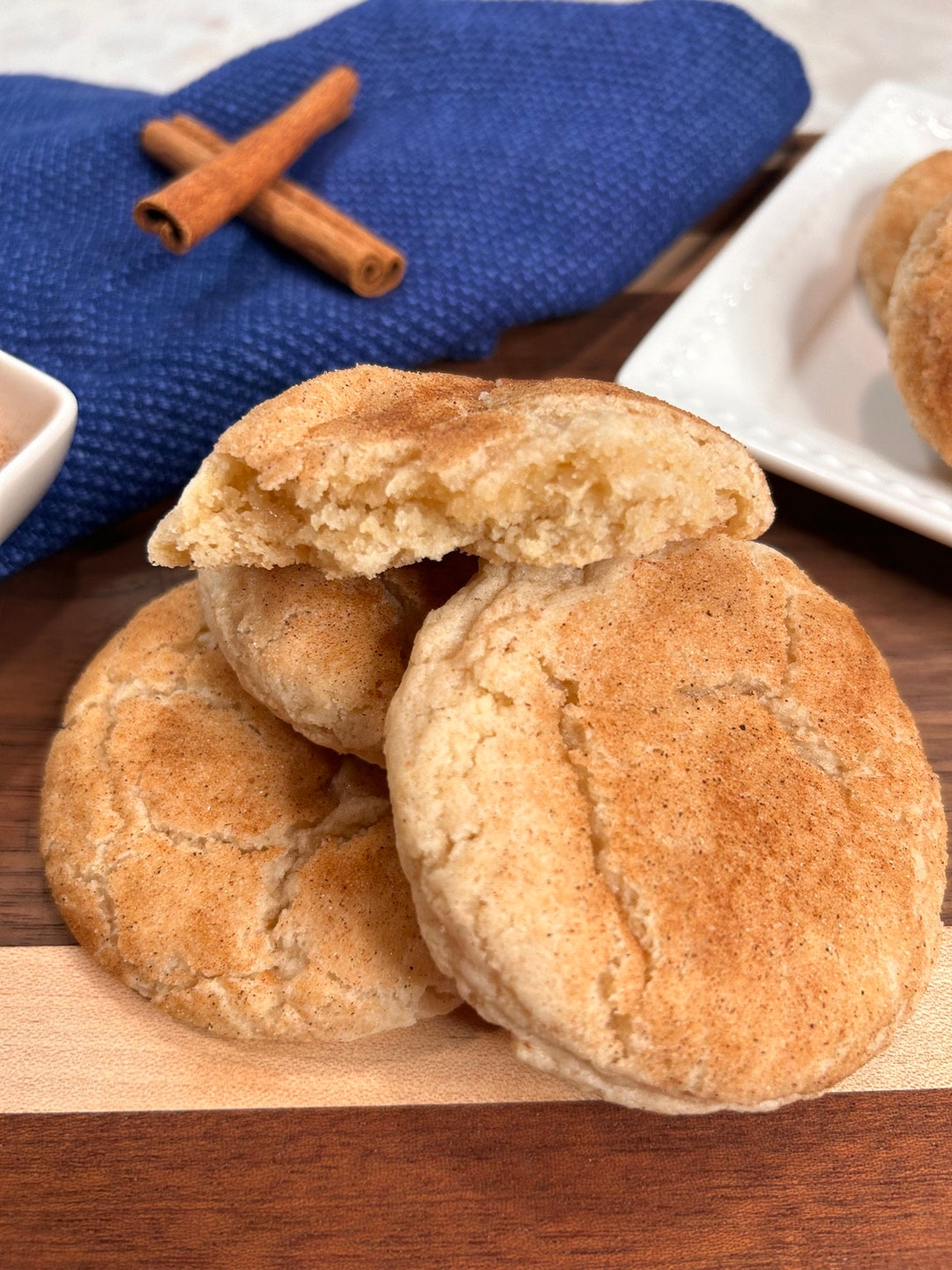 Vegan, Gluten-free Snickerdoodle Cookies- Secret Spice Snickerdoodles ...
