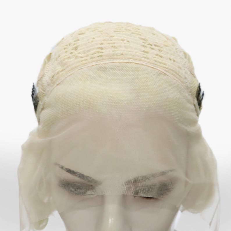 13*2 Lace Front Blonde Curly Synthetic Wig Short Bob MARILYN MONROE Wig ...