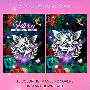 16 Pages Flower Fairy Coloring Pages | Fantasy Fairy Coloring Book ...