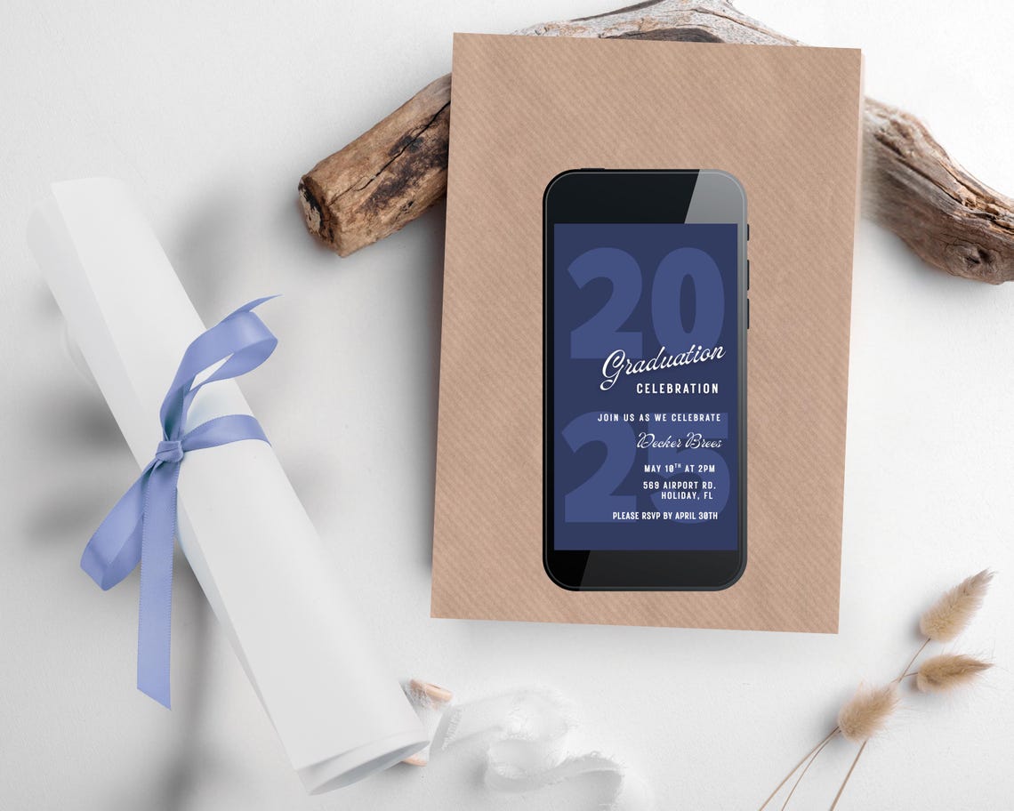 EDITABLE Graduation Party Invitation TEMPLATE | Customizable Digital ...