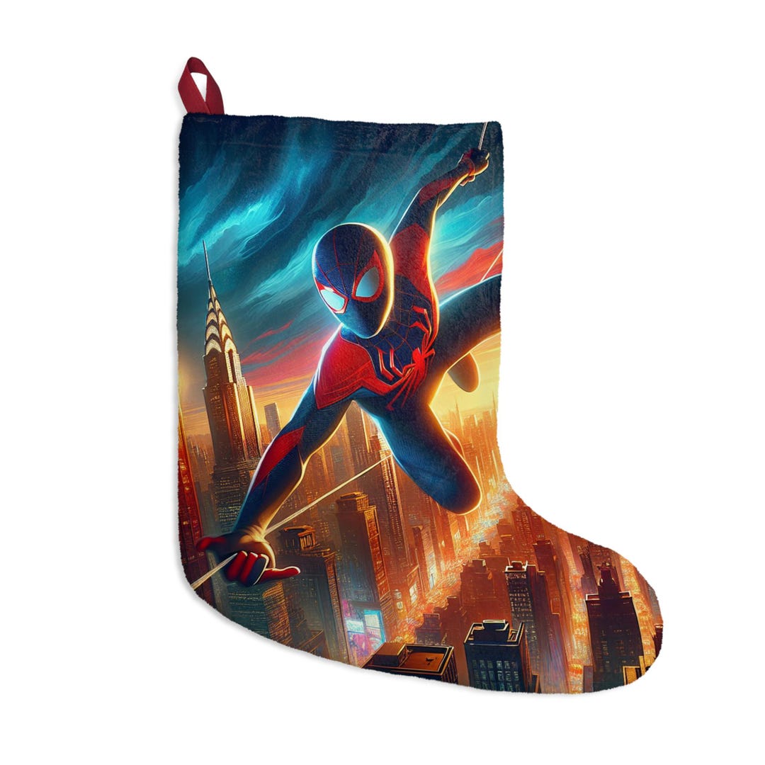 Spiderman Marvel Comic Book Kids Adult Stocking Candy Bag Gift Bag Cute ...