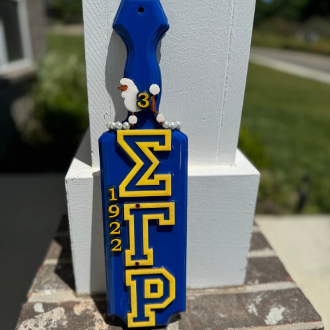 15" Custom Sorority/ Fraternity Paddle (wood) - Etsy