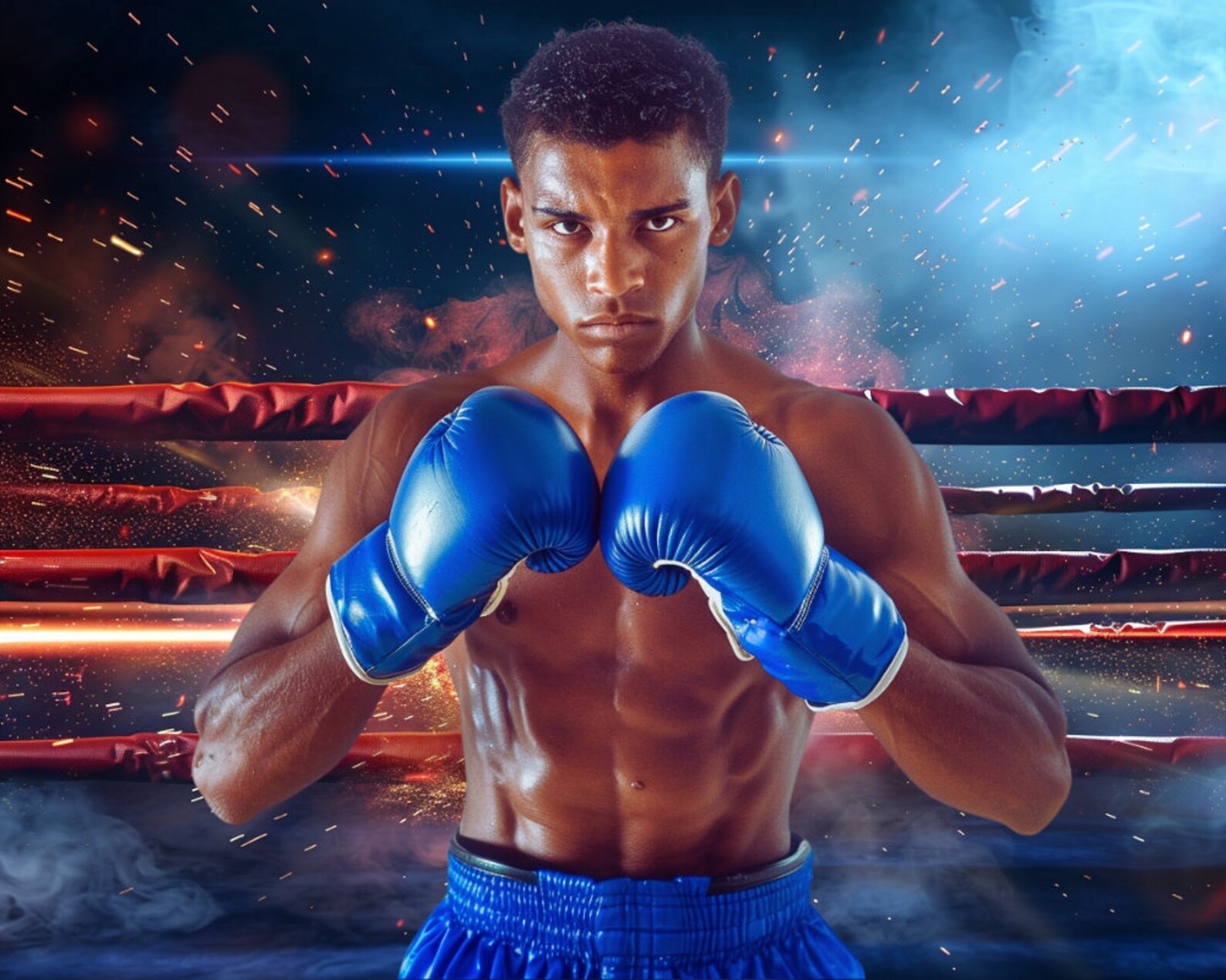 Boxing & MMA Digital Backdrops: 115 Sports Photography Backgrounds ...
