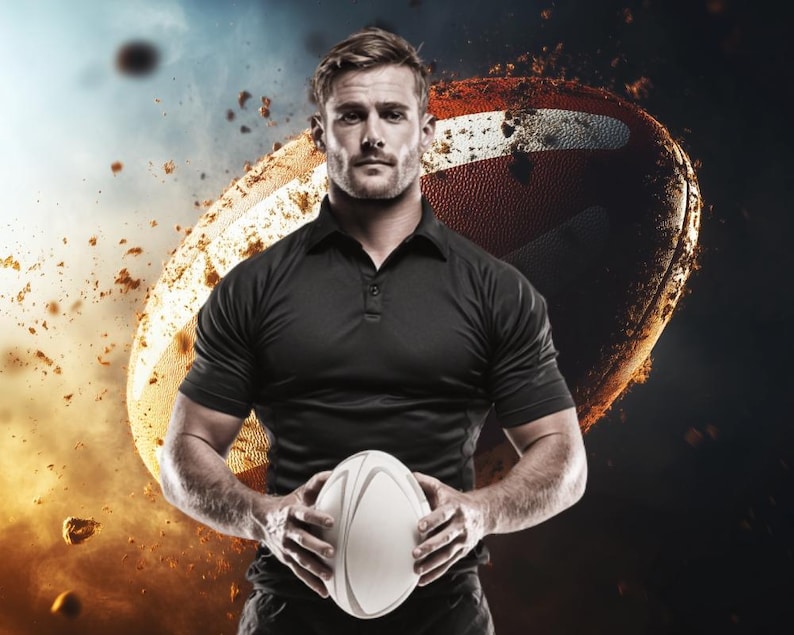 Rugby Stadium Lights Digital Backdrop: Sports Field Photography (JPG ...