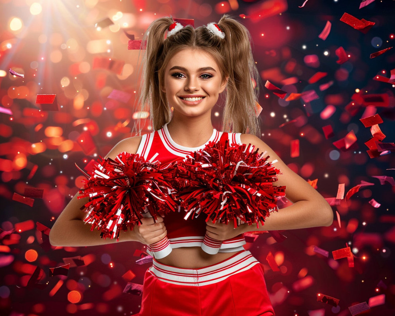 145 Cheerleader & Sport Digital Backdrops: Bokeh, Bubble, Glitter ...