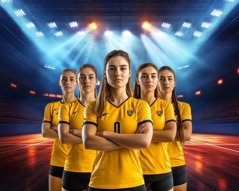 105 Volleyball Digital Backdrops: Sports Photography, Team Posters (PDF ...