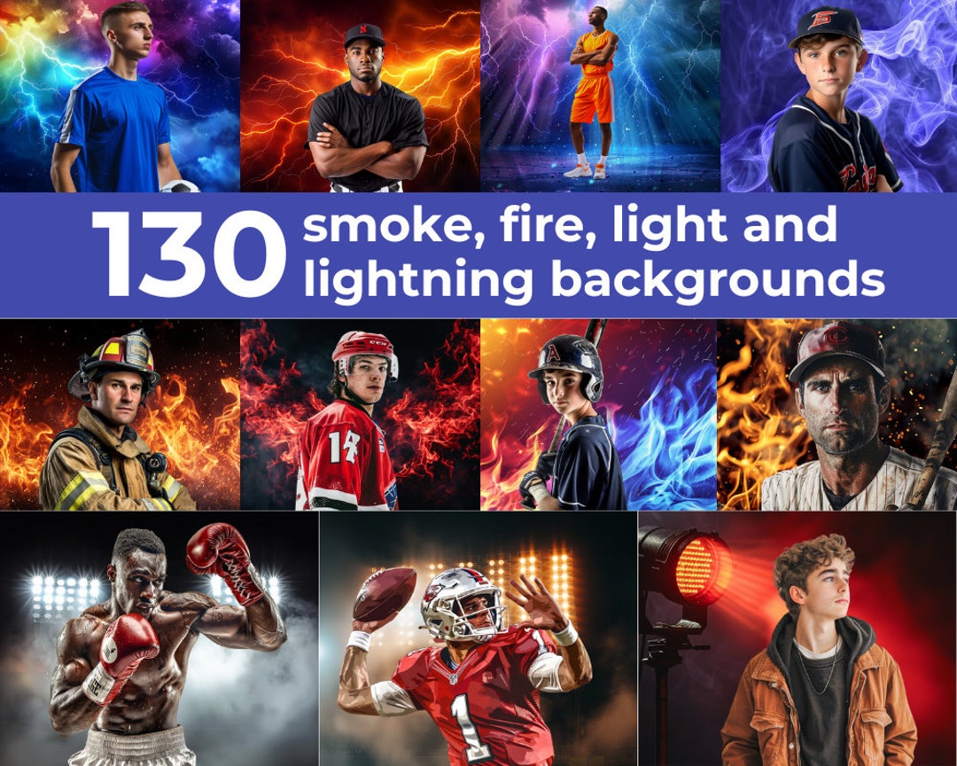 130 Sport Backgrounds / Fog Backgrounds / Fire Backgrounds / Light and ...
