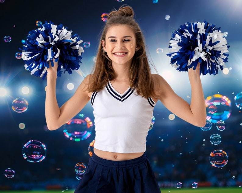 145 Cheerleader & Sport Digital Backdrops: Bokeh, Bubble, Glitter ...