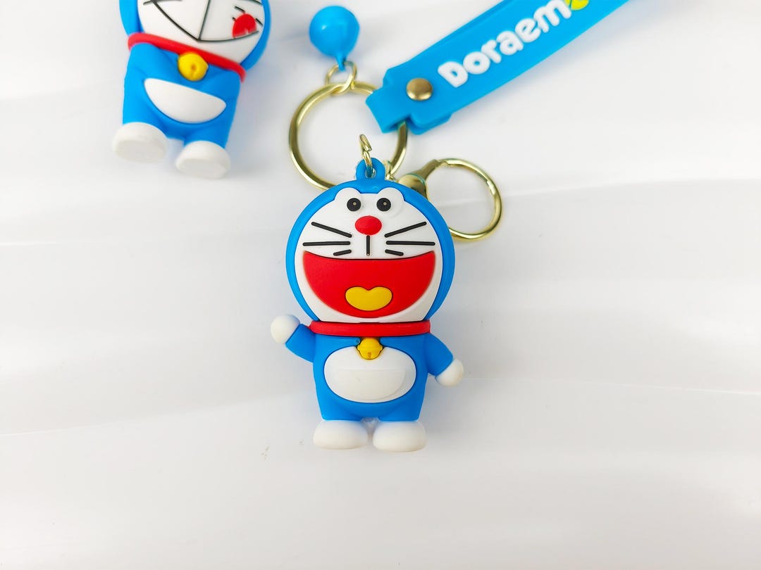 Doraemon Keychain-doraemon Key Ring-doraemon Silicone Keychain-backpack ...