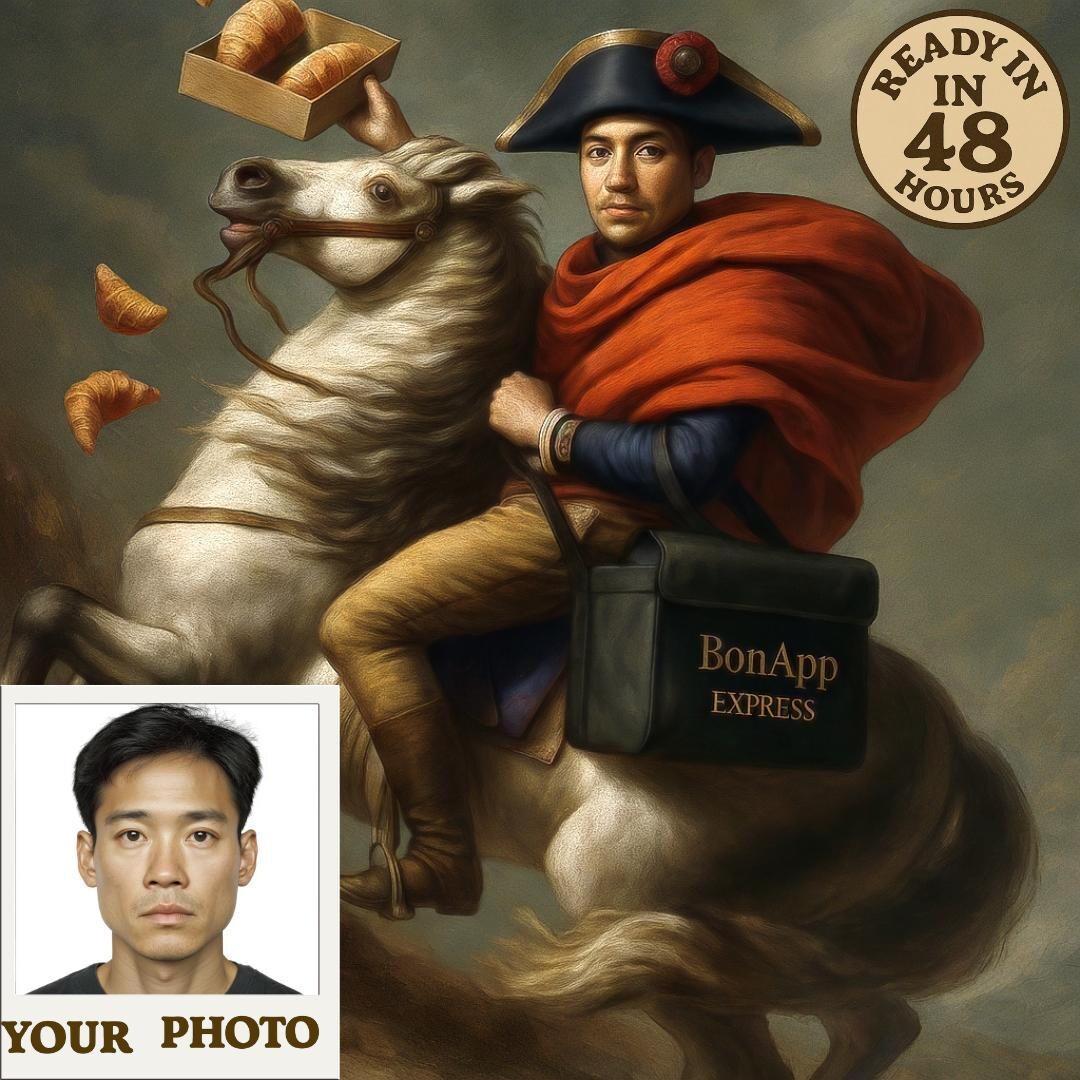 Neoclassical Portrait | Portrait on Horse | Funny Custom Portrait | Oil ...