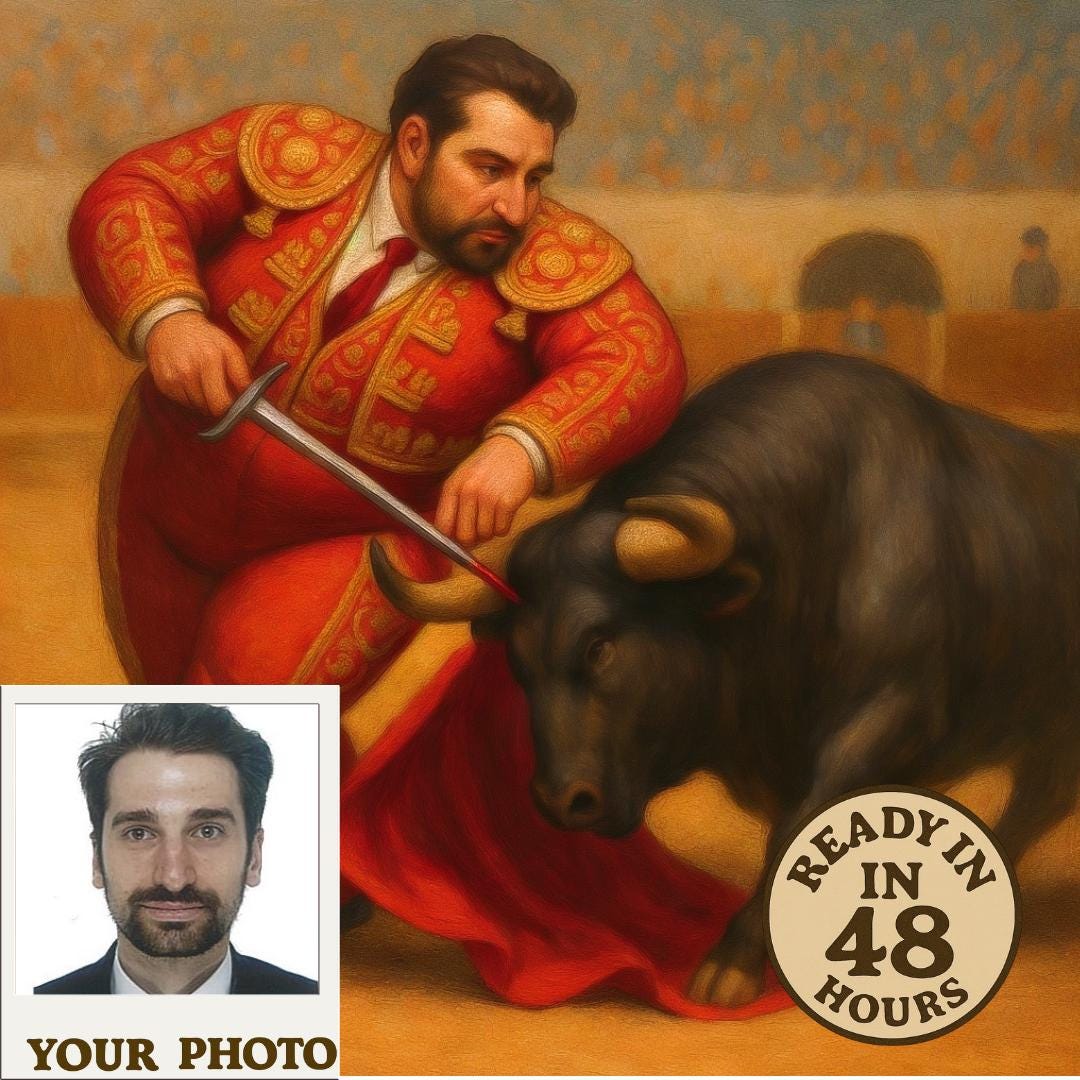 Botero Portrait | Funny Portrait Gift | Funny Custom Portrait | Custom ...