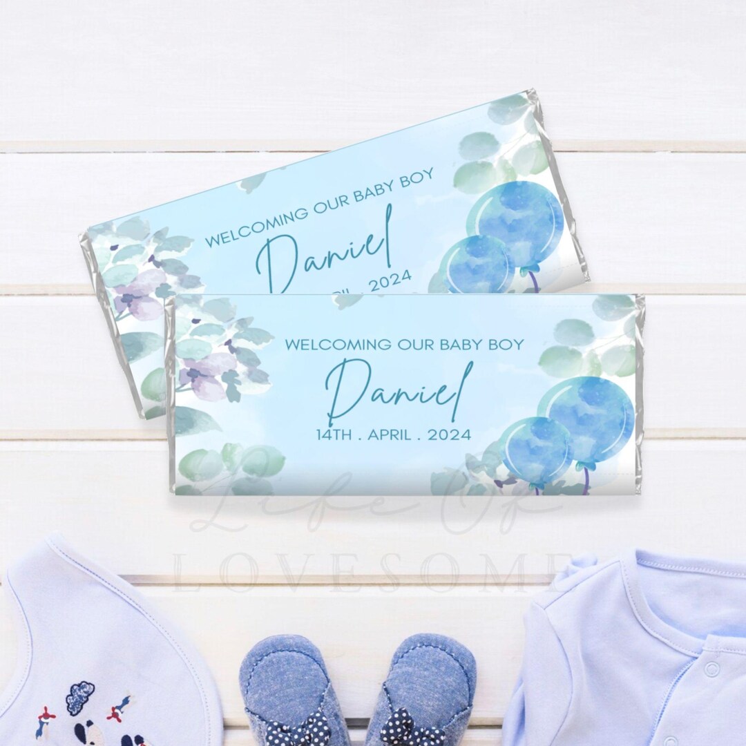 Editable ALDI Chocolate Wrapper Template Special Occasion for Baby Boy ...