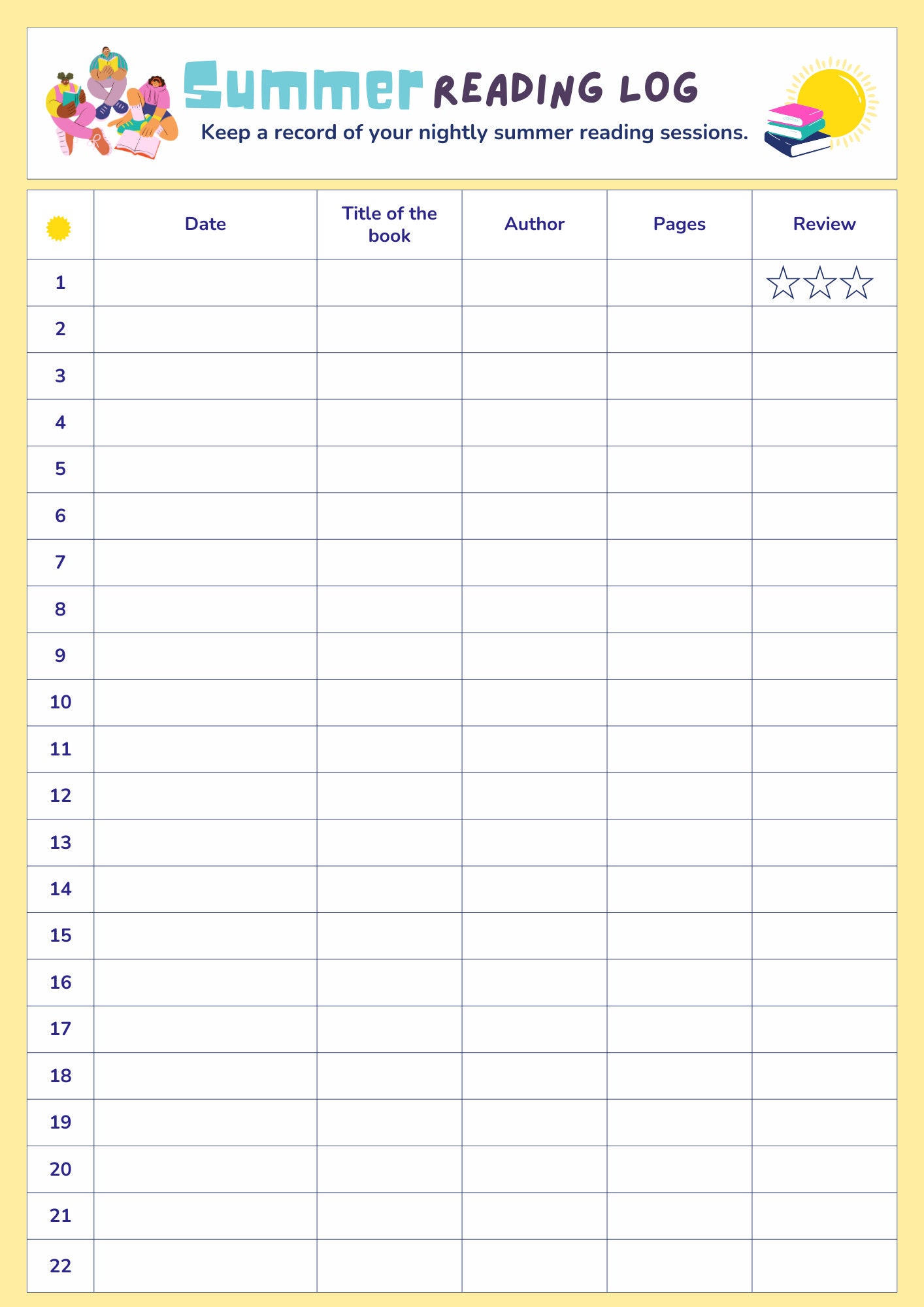 Printable Pack With Bookmarks, Bucket List, and Reading Log - Etsy