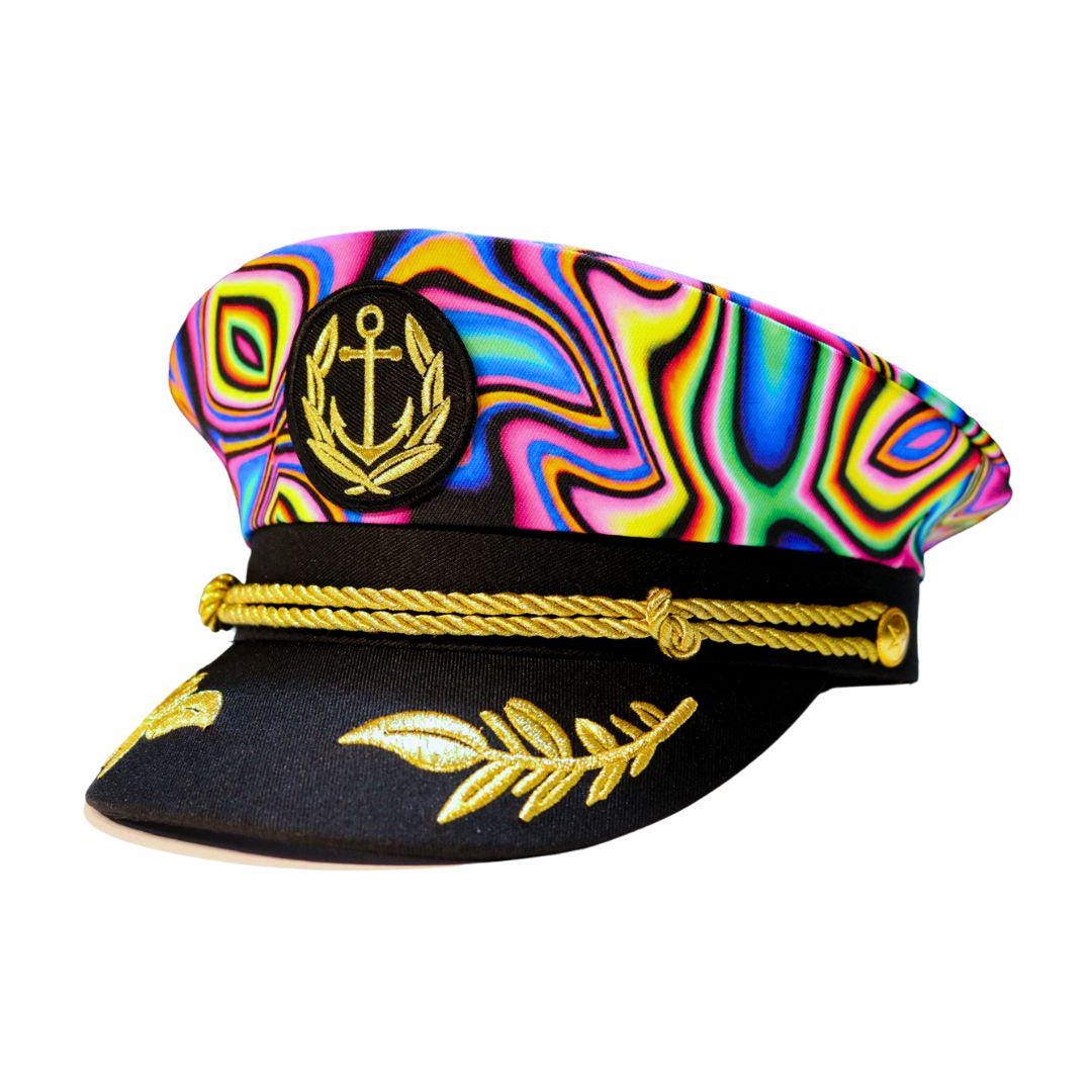 Trippy Captain Hat 2.0 - Etsy