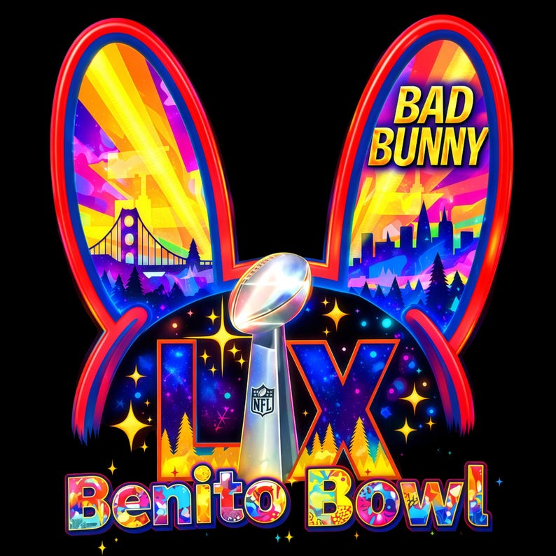 5 Bad Bunny Super Bowl LX Designs - Etsy Ireland