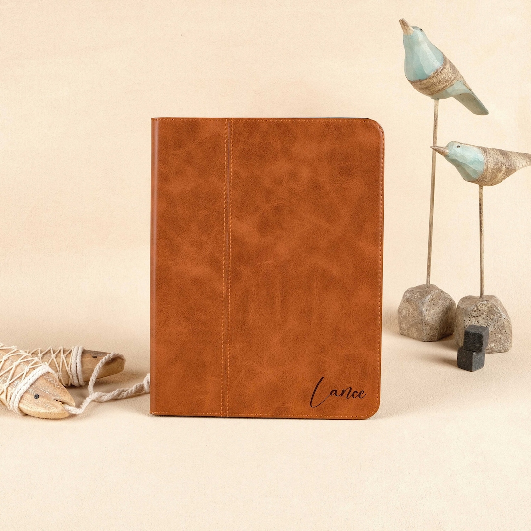 Custom Genuine Leather iPad Case for iPad Pro 11” 2024 Air 5 iPad 10th ...