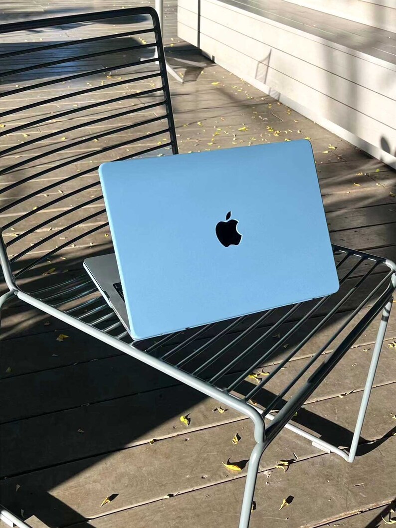 Blue Frosted MacBook Case M2 Air 13 2022 A2681 Pro 13 A2338 Pro 14 15 ...