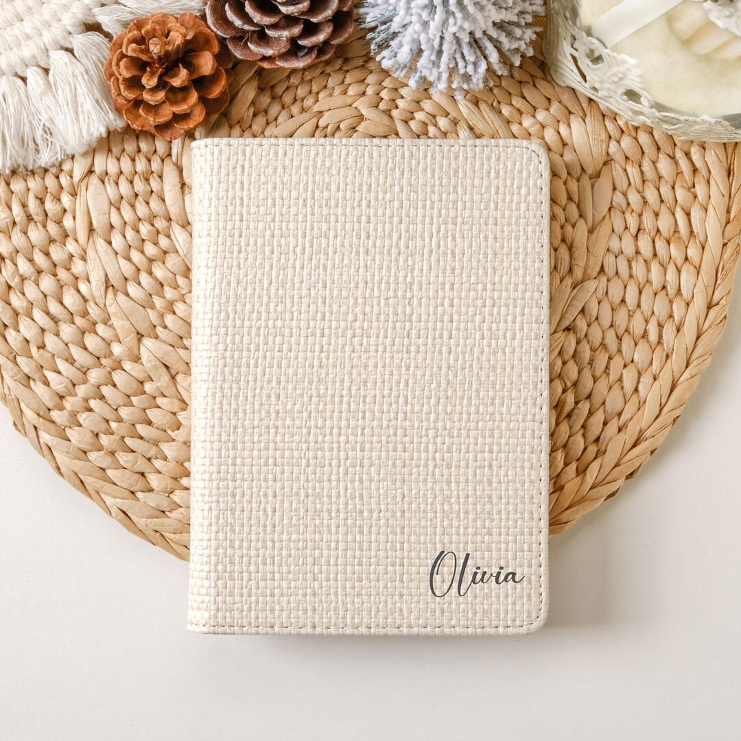 Customisable Name/logo Retro PU Leather Kindle Case, Kindle Paperwhite ...