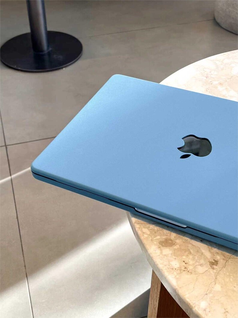 Blue Frosted MacBook Case M2 Air 13 2022 A2681 Pro 13 A2338 Pro 14 15 ...