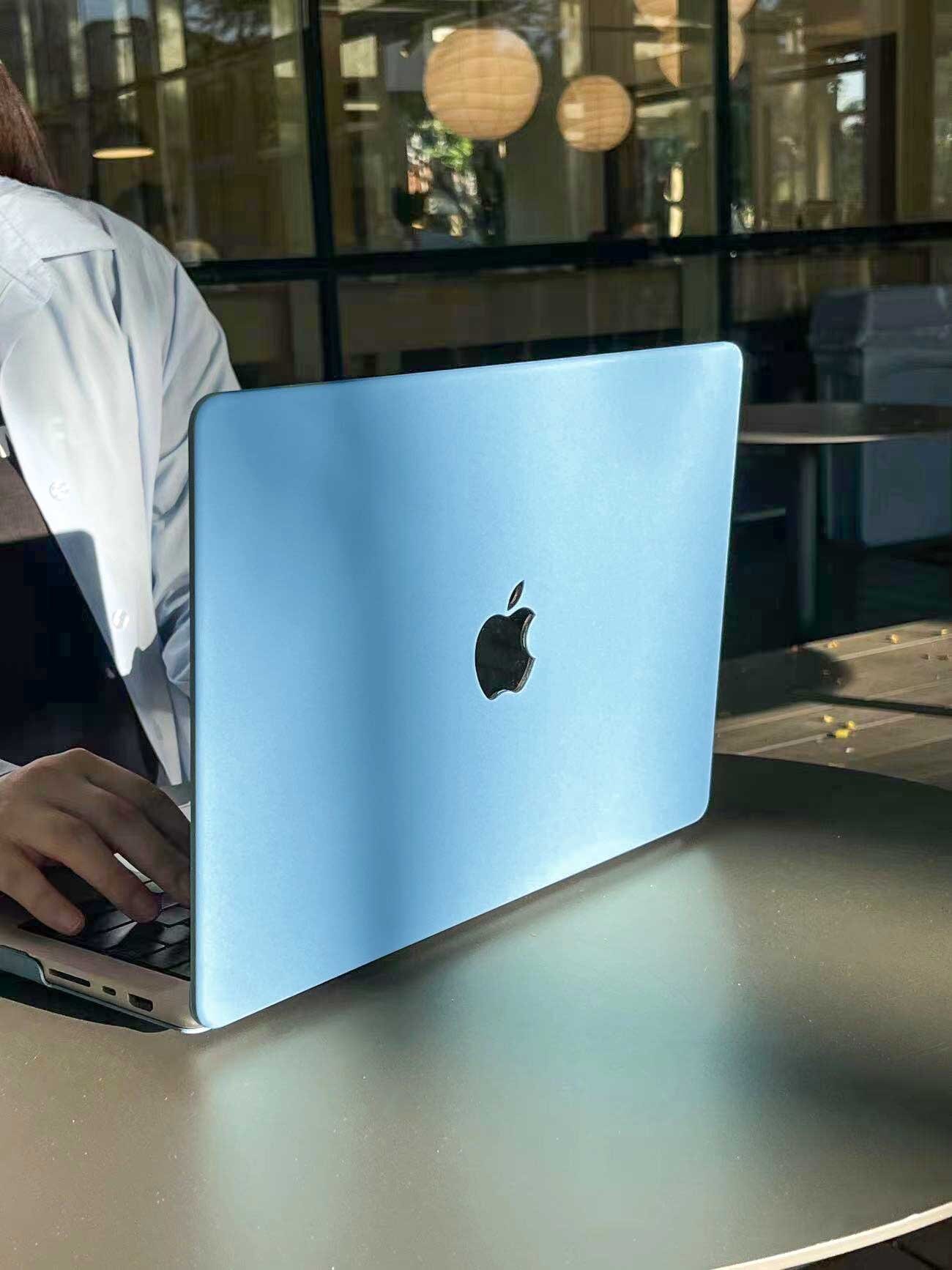Blue Frosted MacBook Case M2 Air 13 2022 A2681 Pro 13 A2338 Pro 14 15 ...