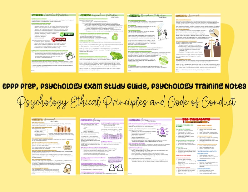 Psychology Ethics Study Guide APA Ethical Principles & Code of Conduct ...